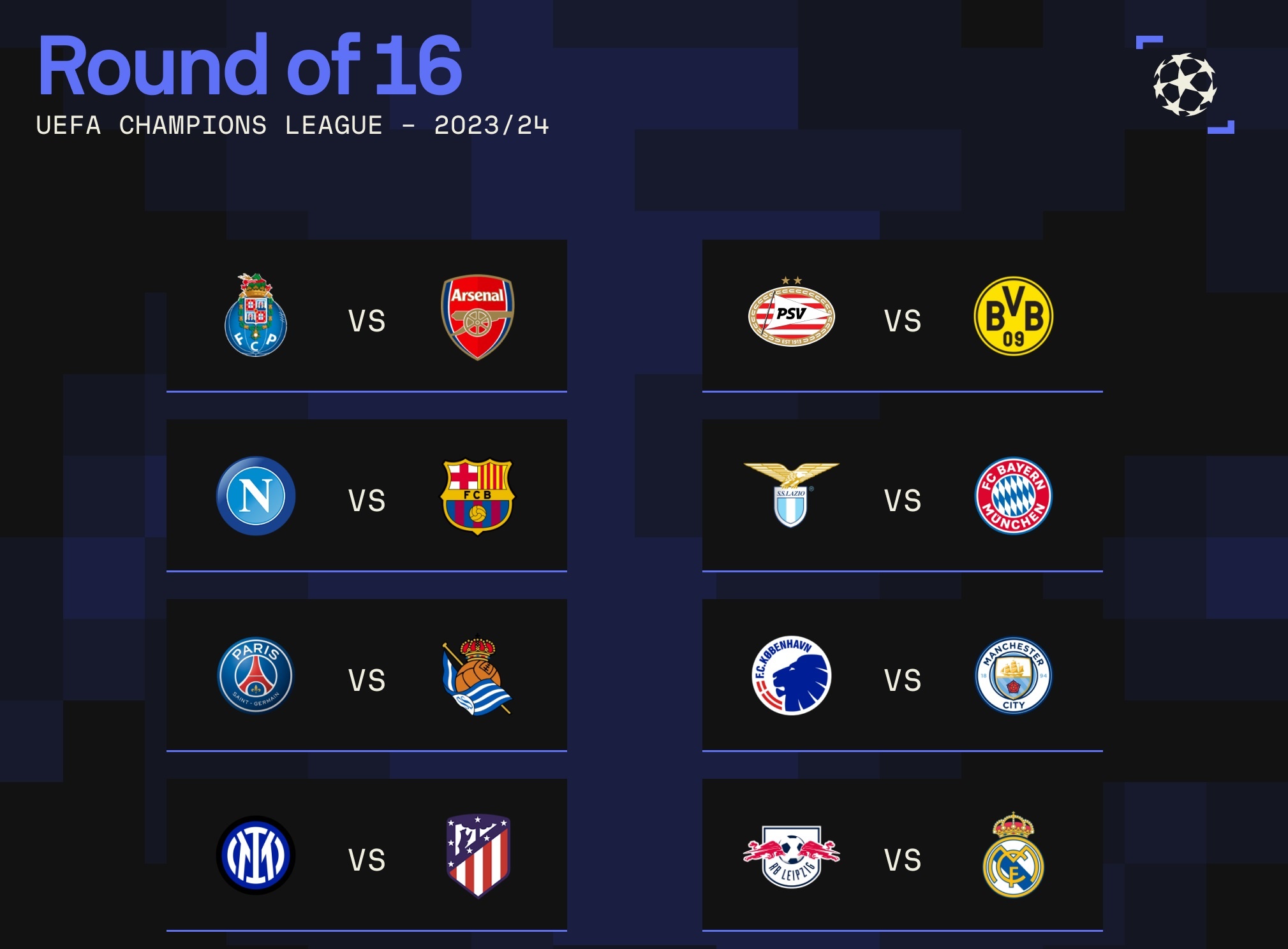 PSG gặp may ở vòng 16 đội Champions League