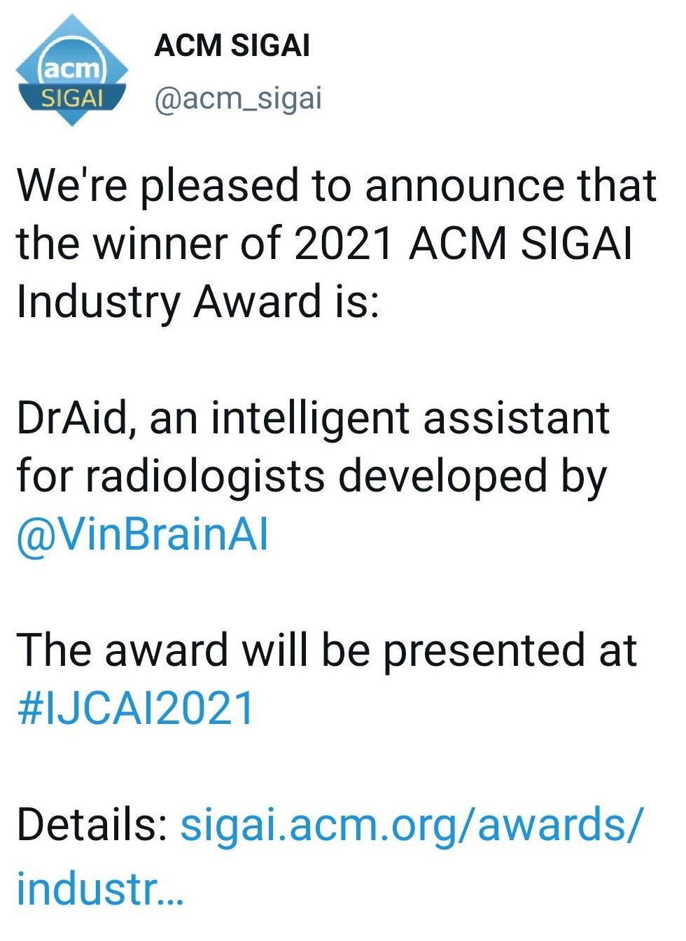 Sản phẩm trí tuệ nhân tạo của VinBrain đạt giải ACM SIGAI 2021 - Công nghệ - ZNEWS.VN