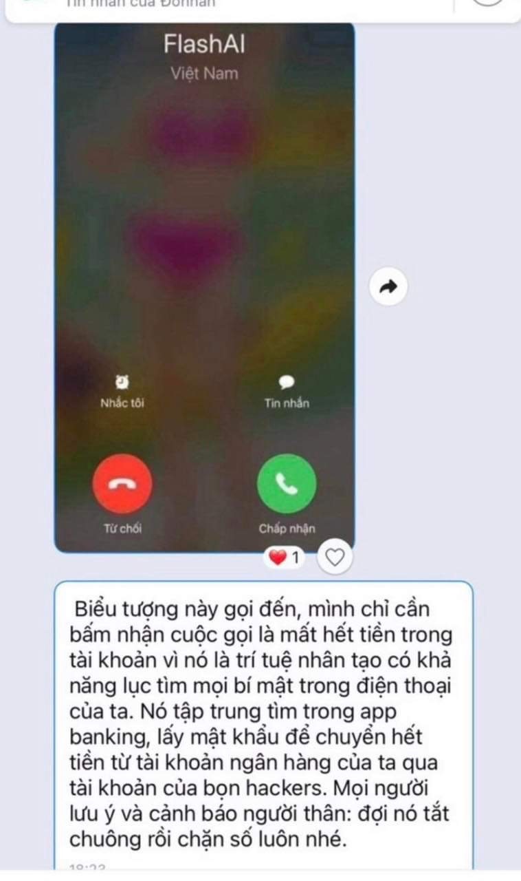 Sự thật về cuộc gọi ‘Flash AI’ lấy sạch tiền trong tài khoản ngân hàng - Mobile - ZNEWS.VN
