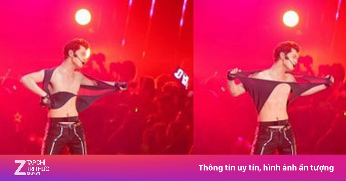 Chan Sung (2PM) xé áo trước 10.000 fan | Znews.vn