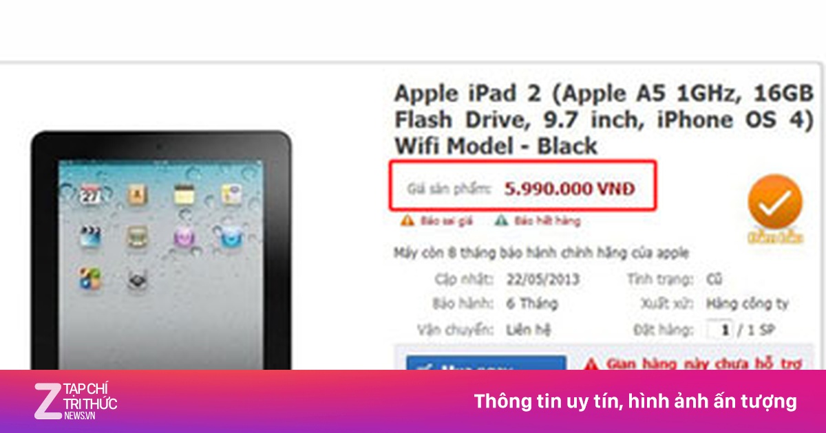 iPad đời cũ giảm giá 'khủng' - Công nghệ - ZNEWS.VN