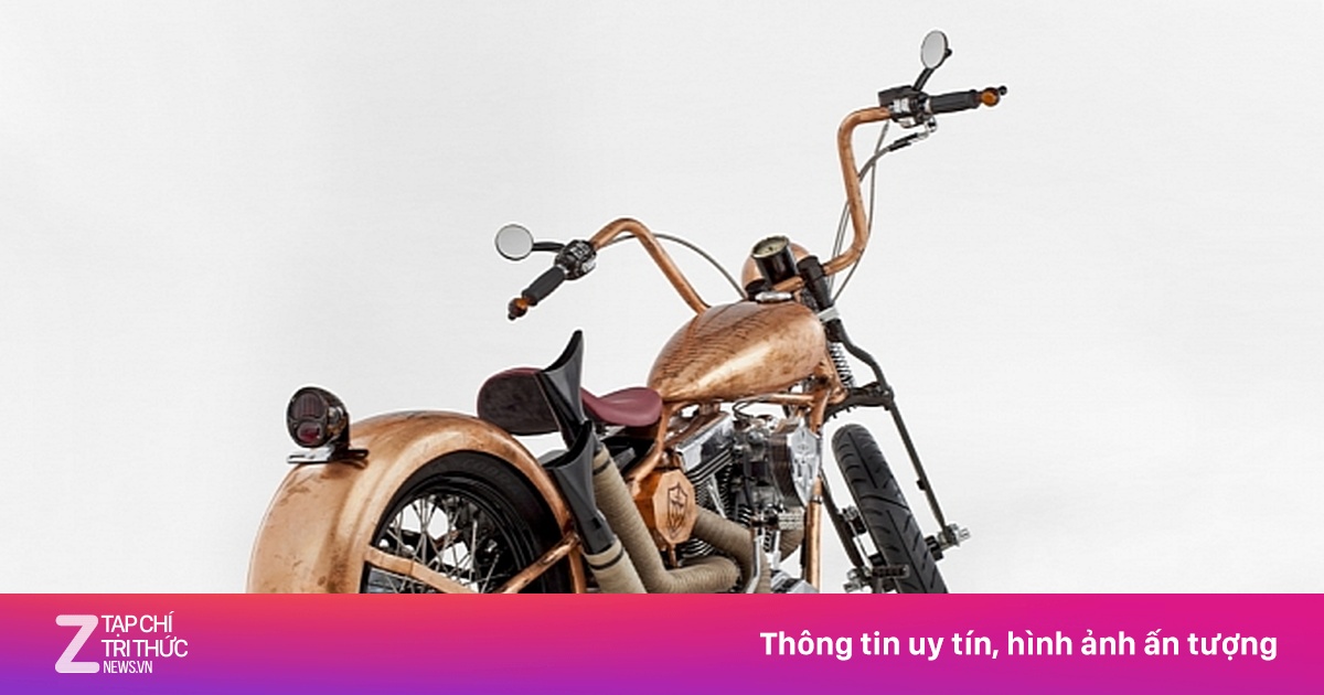 Xe chopper làm từ đồng đỏ cực chất | Znews.vn