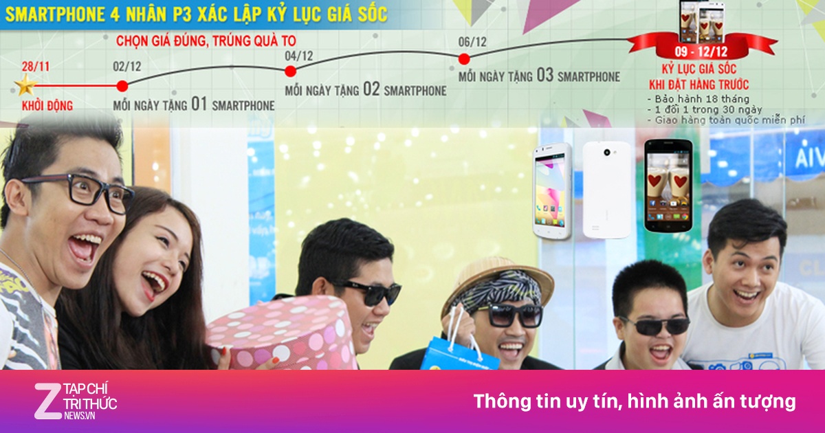 Sở hữu tablet, smartphone P3, tivi, máy giặt miễn phí - Sự kiện - ZNEWS.VN