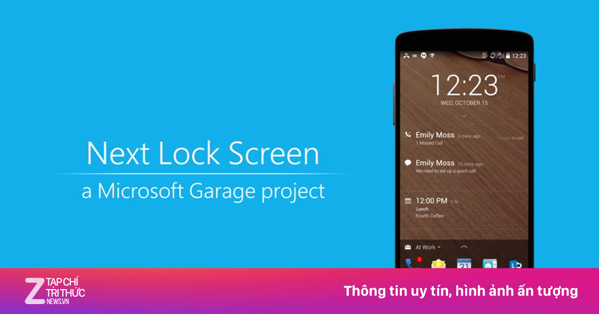 Màn hình khóa Next Lock Screen độc đáo dành cho tín đồ Android - Công nghệ - ZNEWS.VN