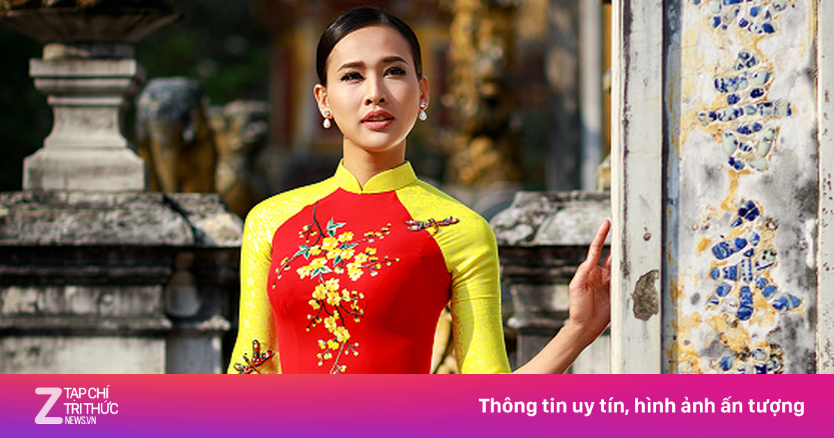 Dương Mỹ Linh duyên dáng áo dài mùa xuân - Thời trang sao - ZNEWS.VN