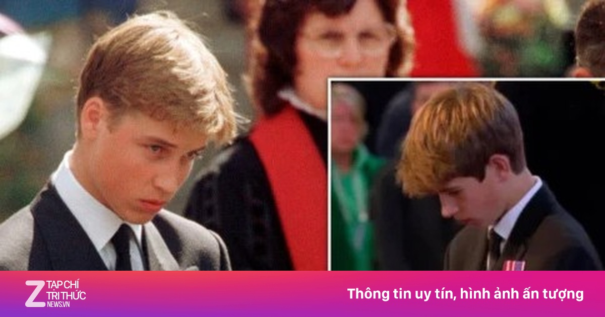 Hình ảnh Tử tước James gợi lại cảnh Hoàng tử William trong lễ tang mẹ ...