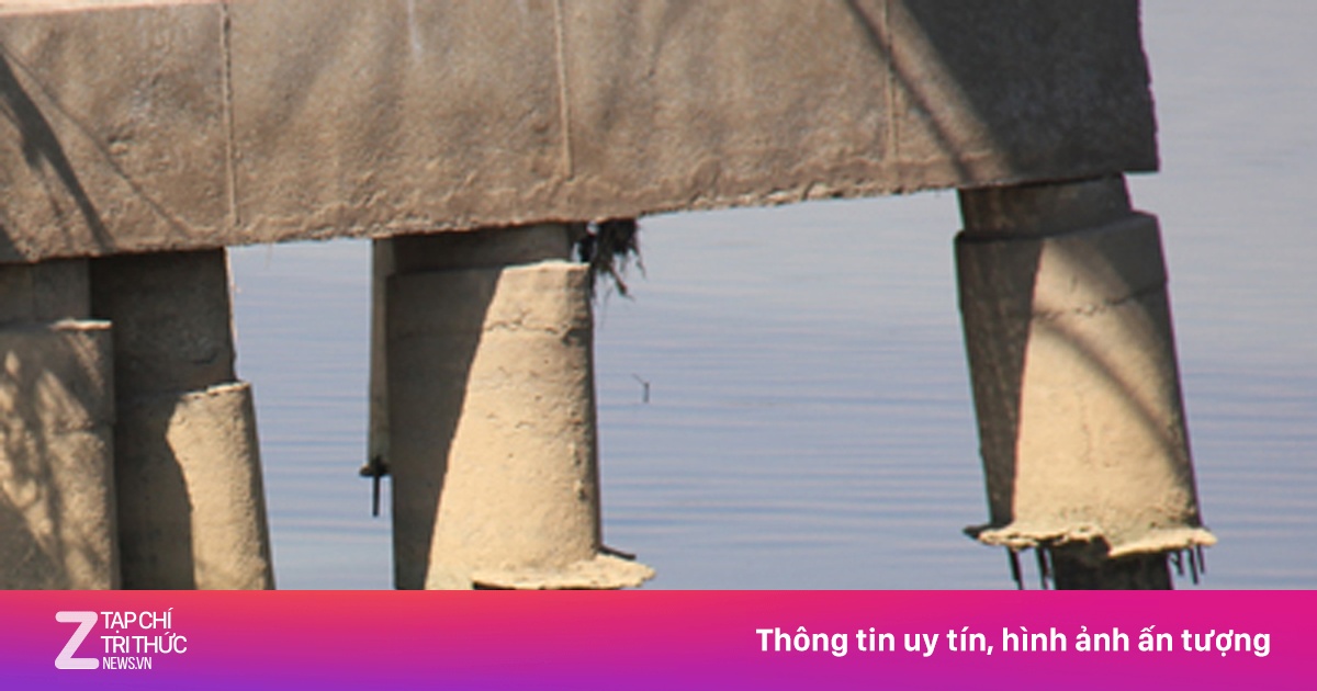 Chân trụ cầu Trà Khúc bị bong tróc, lõi sắt lòi ra ngoài - Xã hội ...
