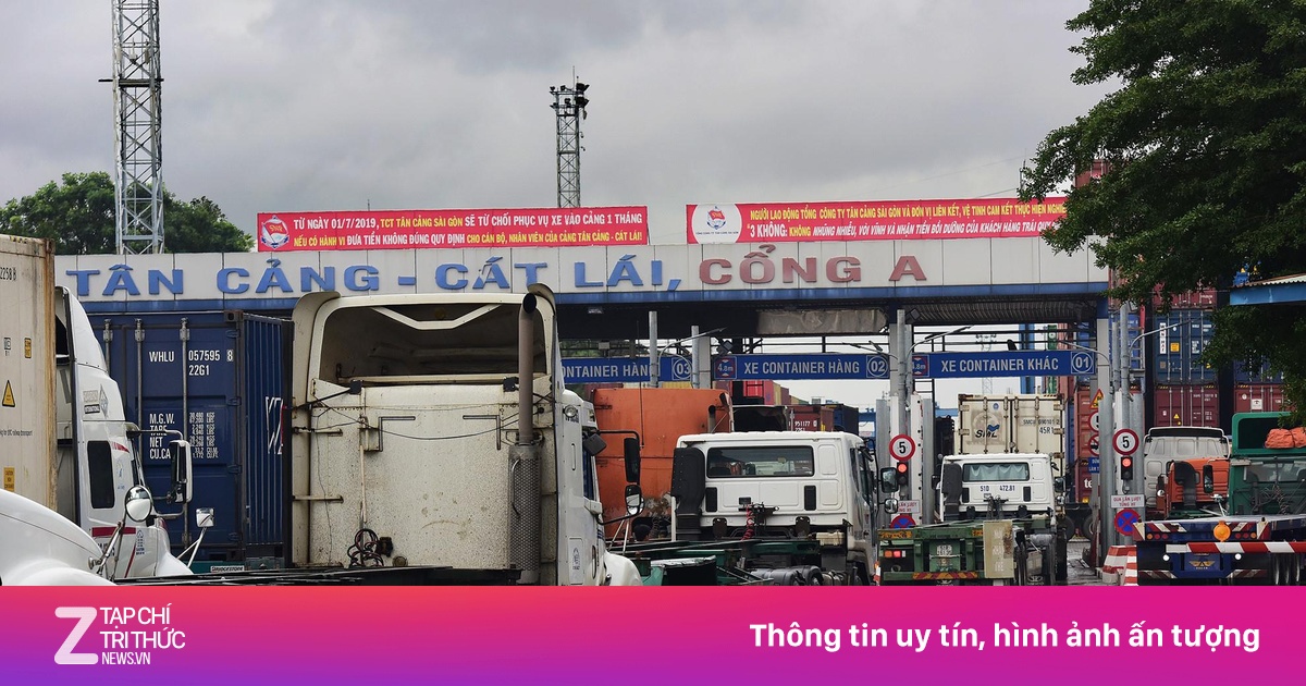 Xe container chạy suốt ngày đêm khiến Cát Lái ô nhiễm nhất TP.HCM - Xã ...