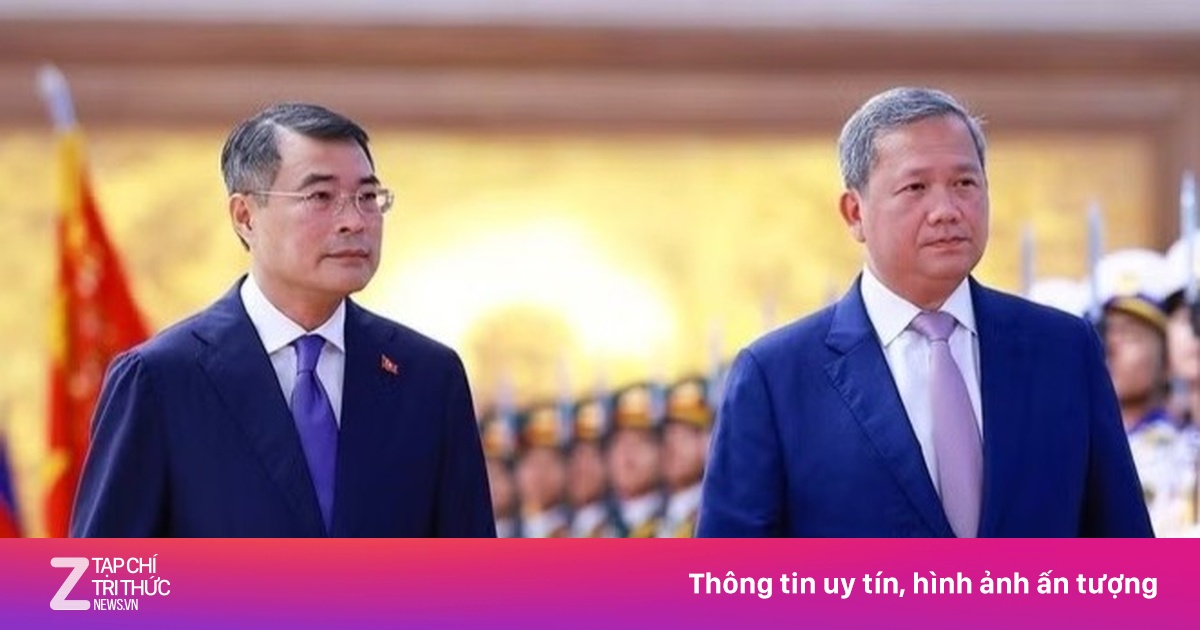 Thủ tướng Lê Minh Hưng chủ trì lễ đón Thủ tướng Campuchia Hun Manet ...