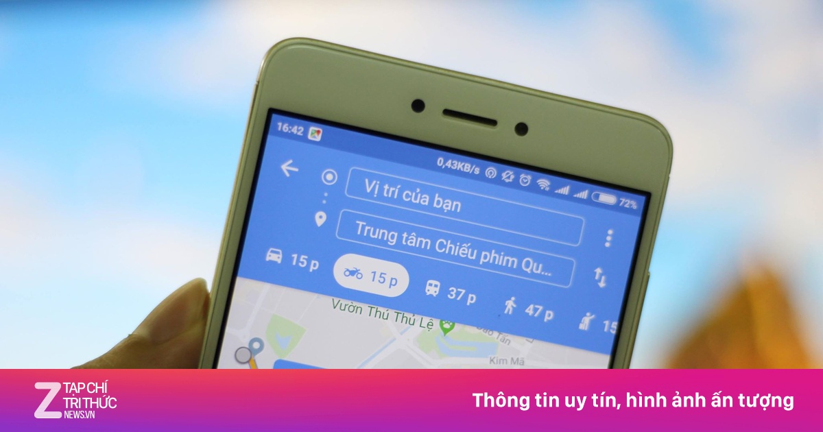 Google Maps có thêm tính năng chỉ đường cho xe máy tại VN - Công nghệ ...