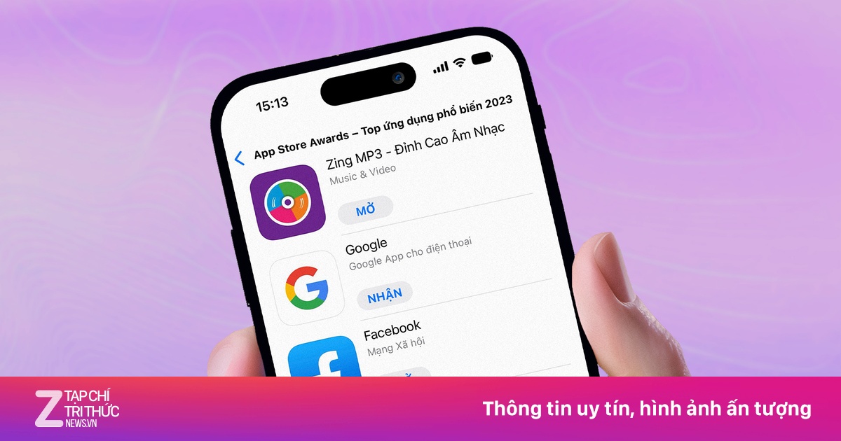 App Store Awards 2023: Zing MP3 là app nghe nhạc duy nhất lọt top ứng - Công nghệ - ZNEWS.VN