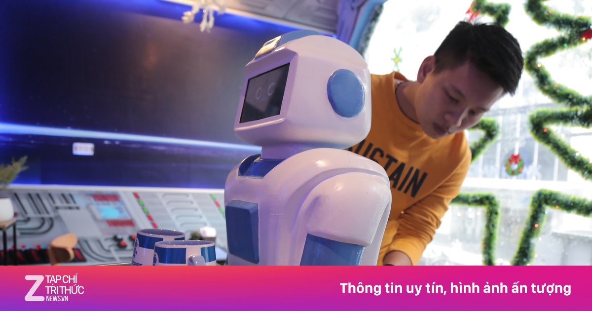 Robot 200 triệu đồng thay nhân viên phục vụ ở quán cà phê Hà Nội - Kinh ...