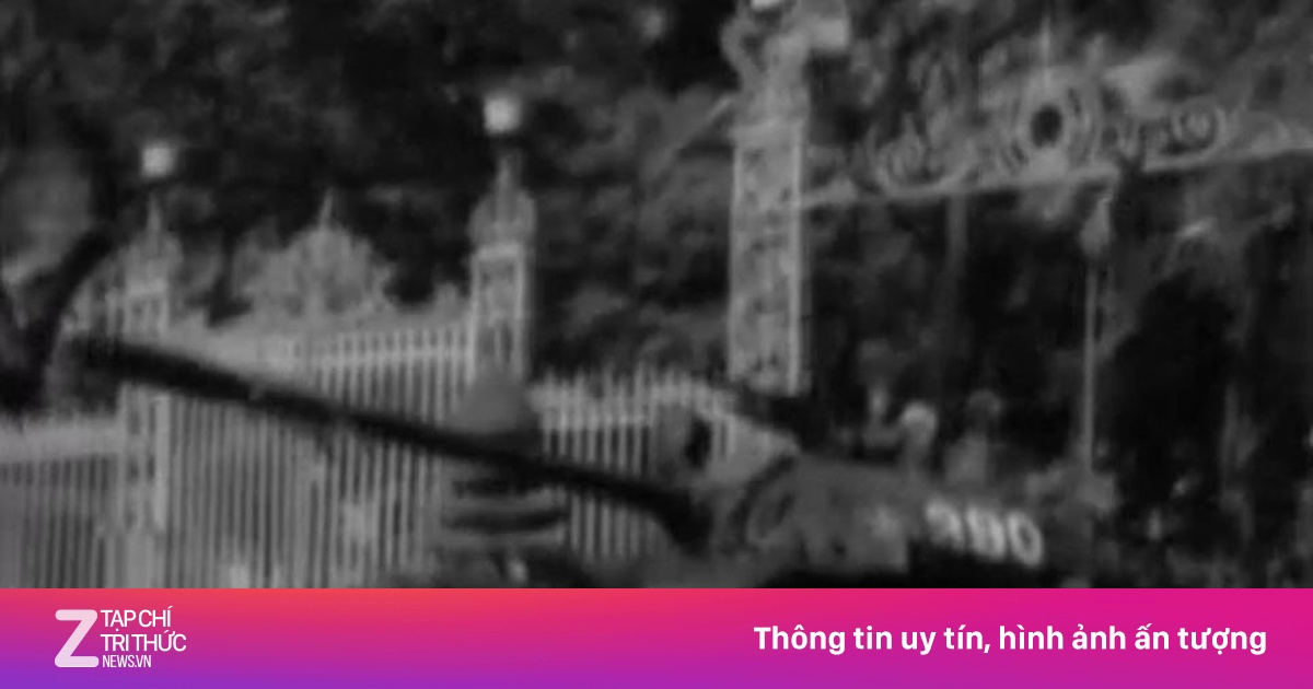 Khoảnh khắc xe tăng 390 tiến vào Dinh Độc Lập ngày 30/4/1975 | Znews.vn