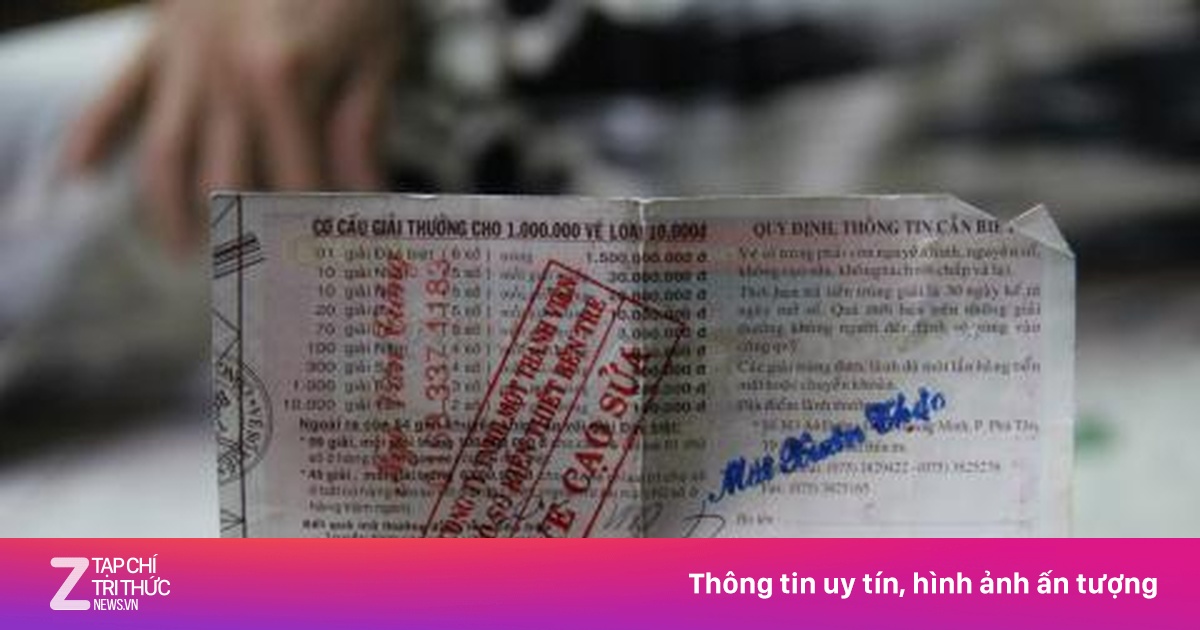 Chủ đại lý vé số trả thưởng 1,7 tỷ đồng cho khách rồi mới biết vé giả ...