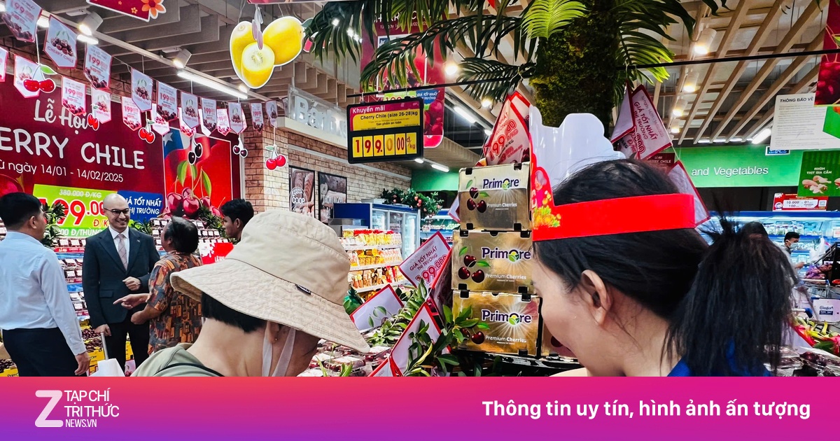 Cherry rẻ chưa từng có, siêu thị bán hơn 100 tấn | Znews.vn