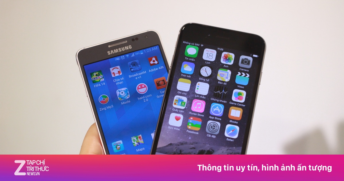 iPhone 6 đọ dáng với Galaxy Alpha tại Việt Nam - Mobile - ZNEWS.VN