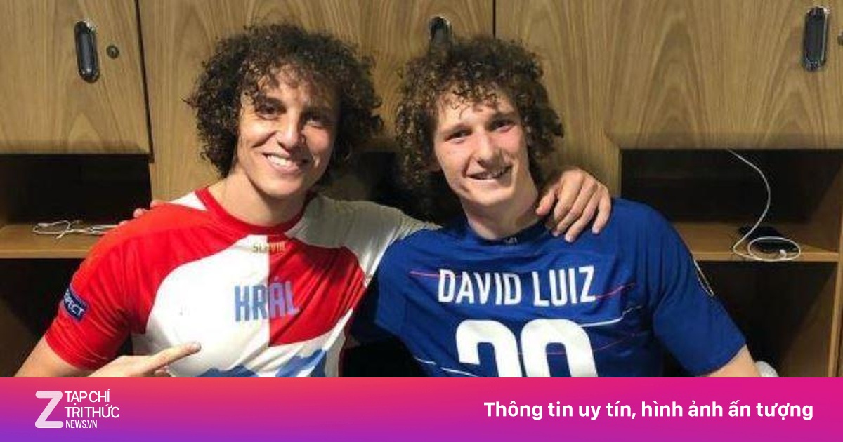 Khoảnh khắc David Luiz chạm mặt bản sao khiến CĐV thích thú - Cup Châu ...
