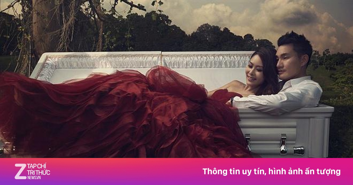Cặp đôi chụp ảnh cưới bên quan tài gây tranh cãi - Cộng đồng mạng - ZNEWS.VN