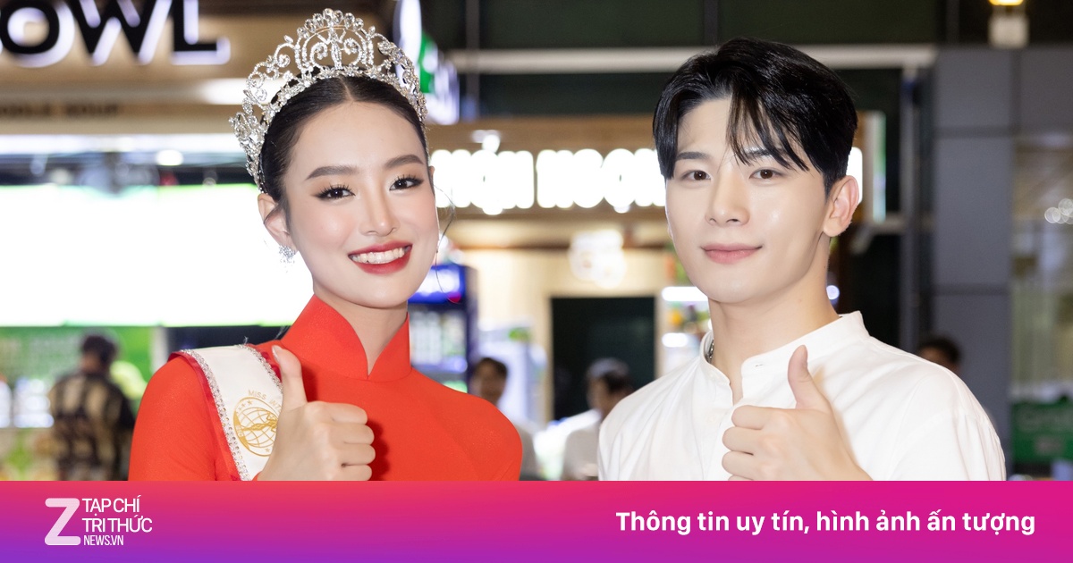 Bùi Khánh Linh được Cheon Minuk đón ở sân bay - Giải trí - ZNEWS.VN