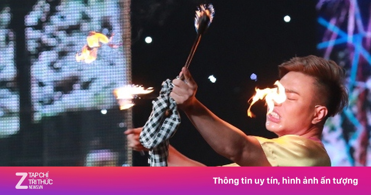 Diễn màn múa lửa, Lê Dương Bảo Lâm bị bỏng mũi trên sân khấu - Game ...