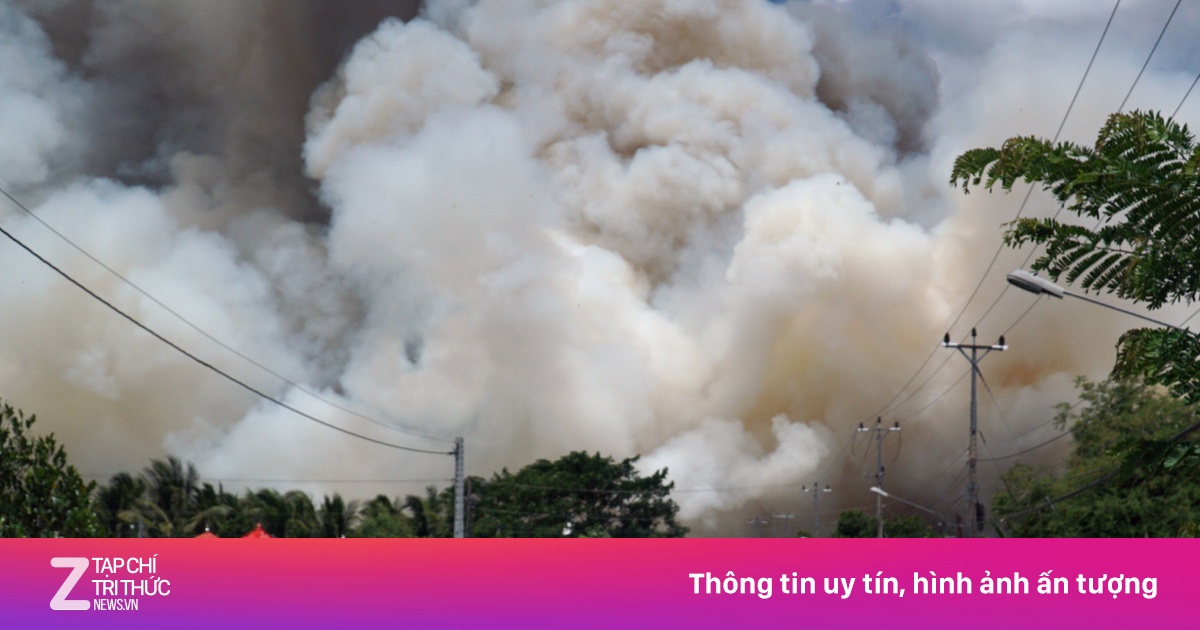Cháy ngùn ngụt ở Vườn quốc gia Tràm Chim - Xã hội - ZNEWS.VN