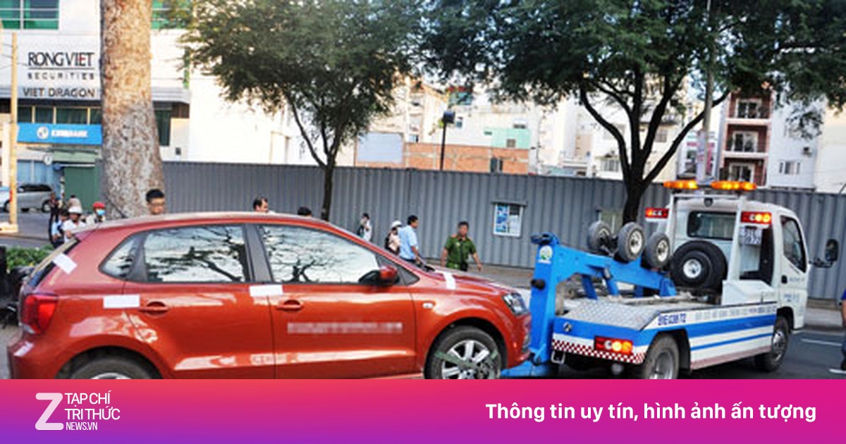 Khi nào cảnh sát giao thông được niêm phong, cẩu ôtô vi phạm luật ...