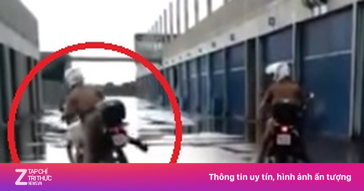 Cảnh sát gặp nạn vì không biết chạy xe côn tay - Xe máy - ZNEWS.VN