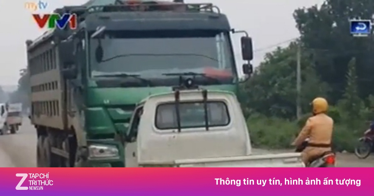 VTV: Xe quá tải ngang nhiên chống lệnh cảnh sát - Xã hội - ZNEWS.VN