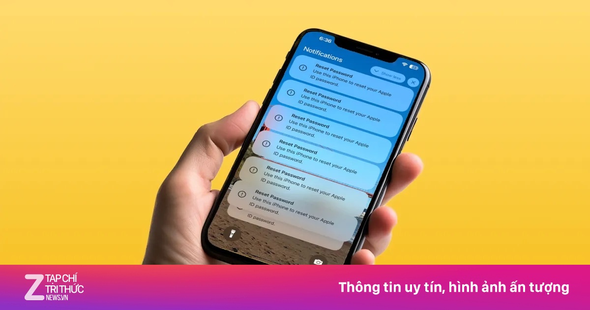 Người dùng iPhone bị tấn công bằng hình thức 'dội bom' thông báo ...