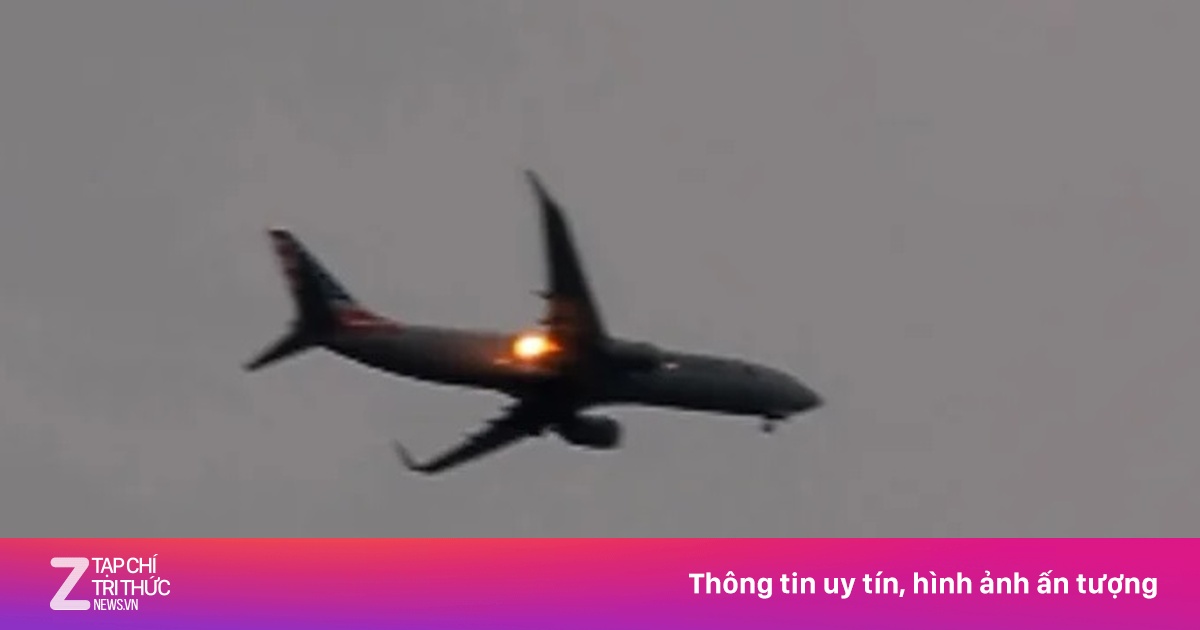 Động cơ máy bay cháy giữa không trung ở Mỹ - Thế giới - ZNEWS.VN