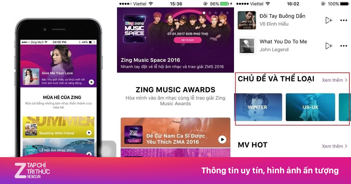 Zing MP3 thay đổi giao diện, thêm nhiều tính năng tiện dụng - Công nghệ ...