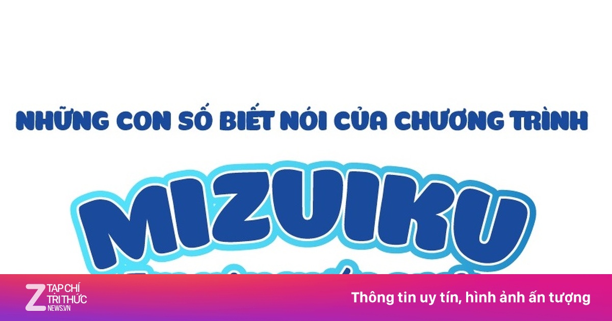 Những con số biết nói của chương trình 'Mizuiku - Em yêu nước sạch ...