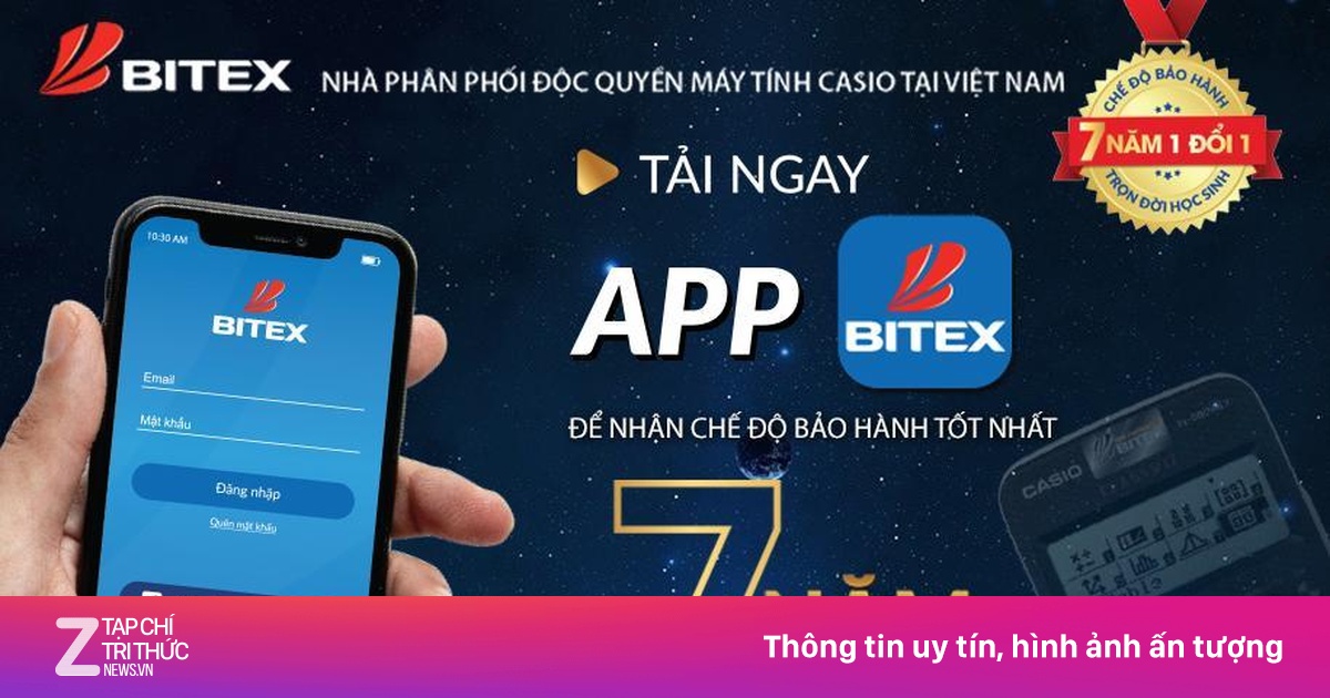 Bảo hành máy tính Casio dễ dàng hơn với app BITEX | Znews.vn