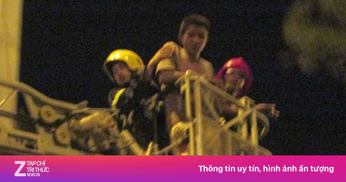 Thanh niên ngáo đá định nhảy từ sân thượng khách sạn - Xã hội - ZNEWS.VN