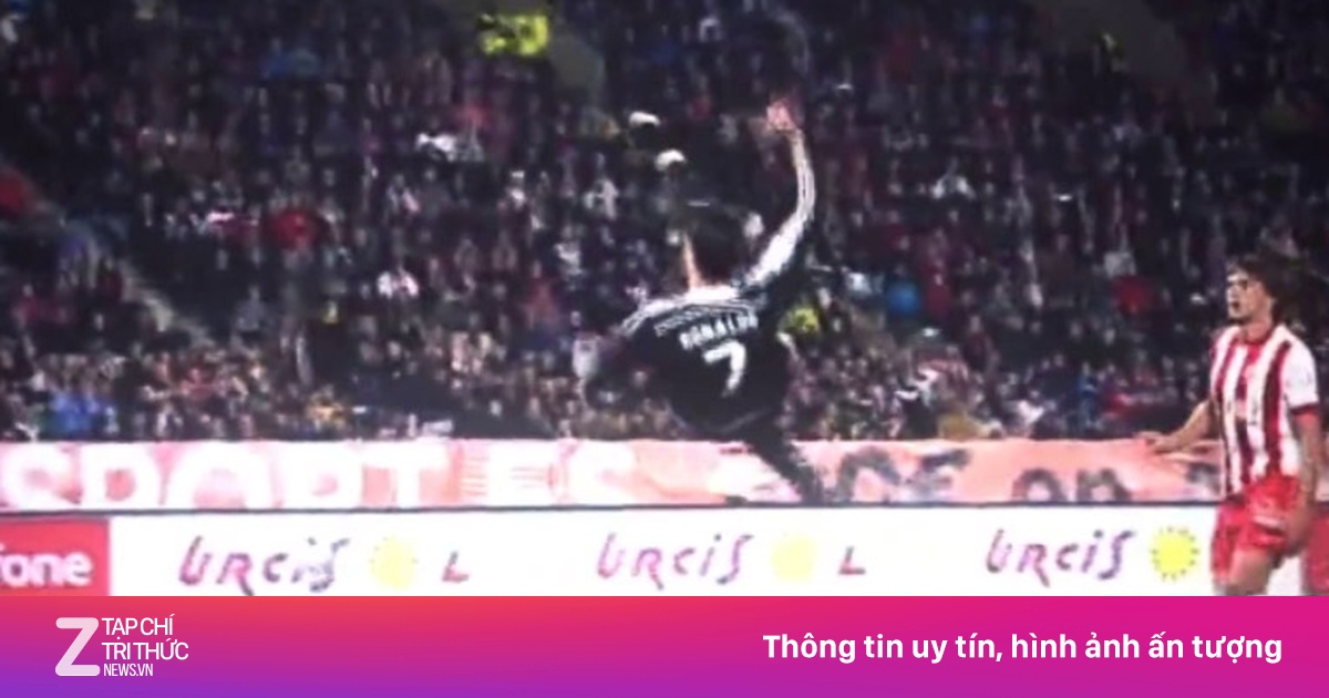 Pha xe đạp chổng ngược của Ronaldo - Video bóng đá - ZNEWS.VN