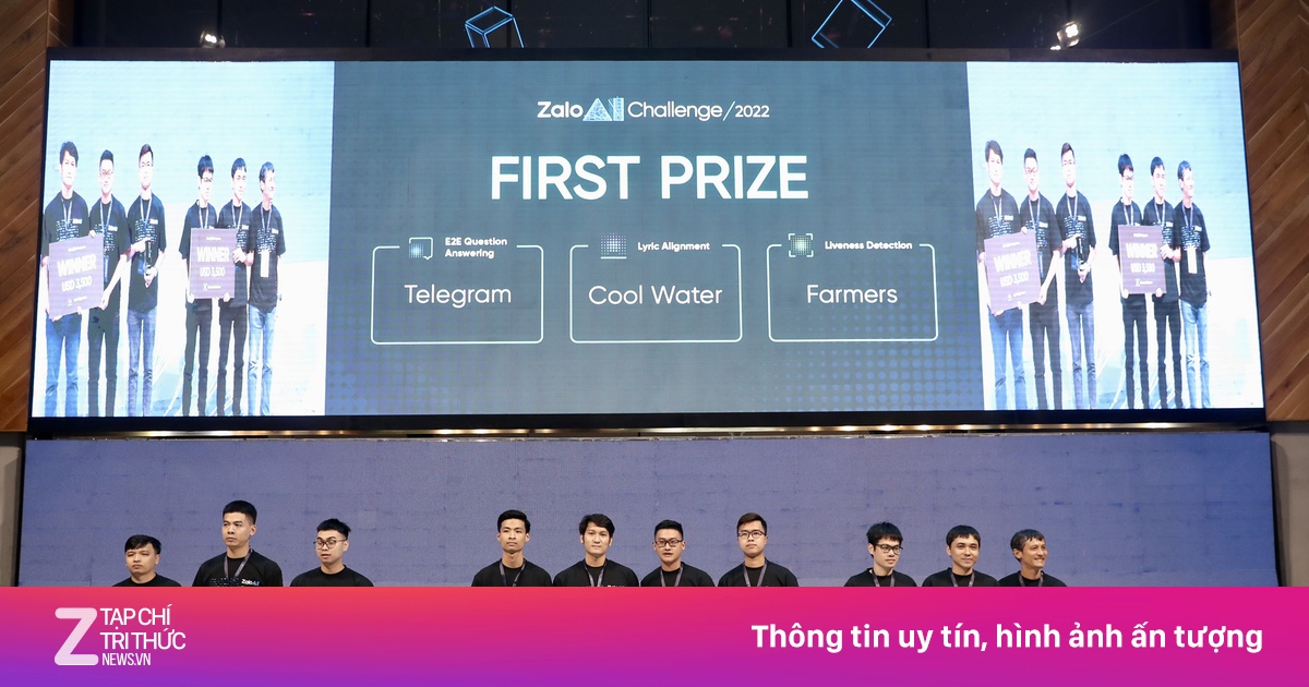 Zalo AI Summit 2022: 3 nhà vô địch AI Challenge 2022 - Công nghệ - ZNEWS.VN