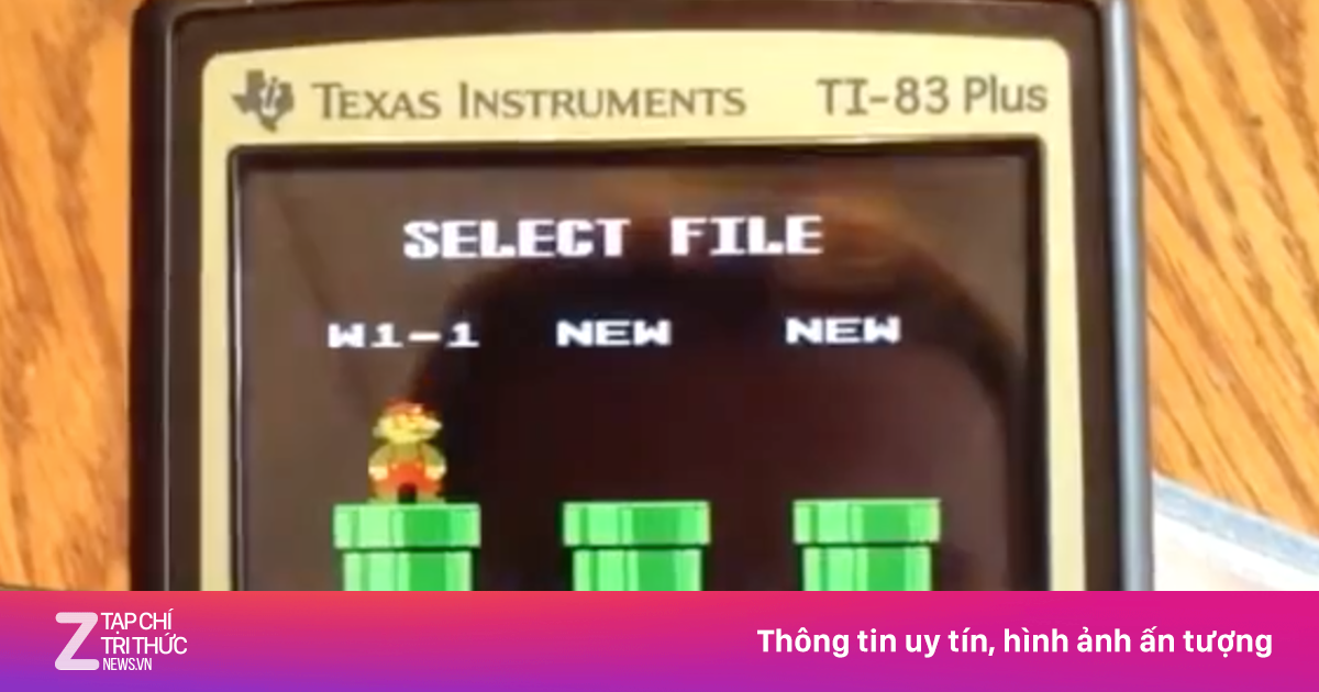 Chơi game mario trên máy tính bỏ túi - Công nghệ - ZNEWS.VN