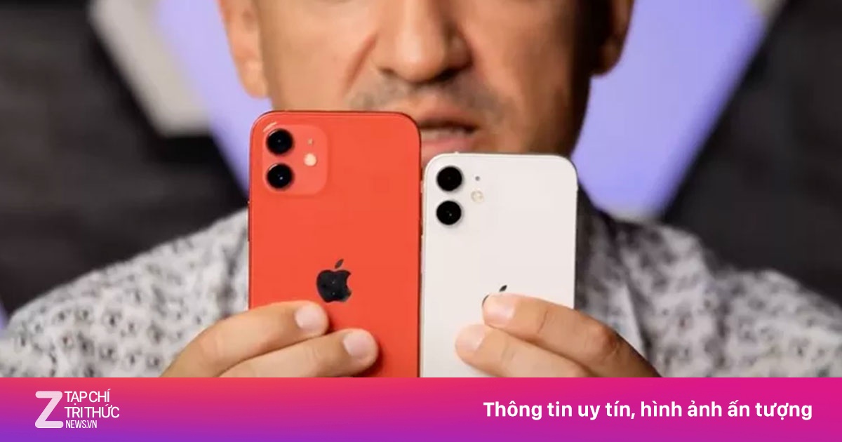 Kích thước của iPhone 12 mini so với iPhone 12 - Mobile - ZNEWS.VN
