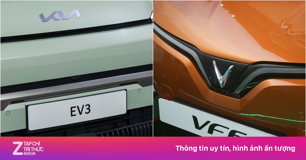 So kè Kia EV3 vừa ra mắt với xe điện của VinFast - EV | Znews.vn
