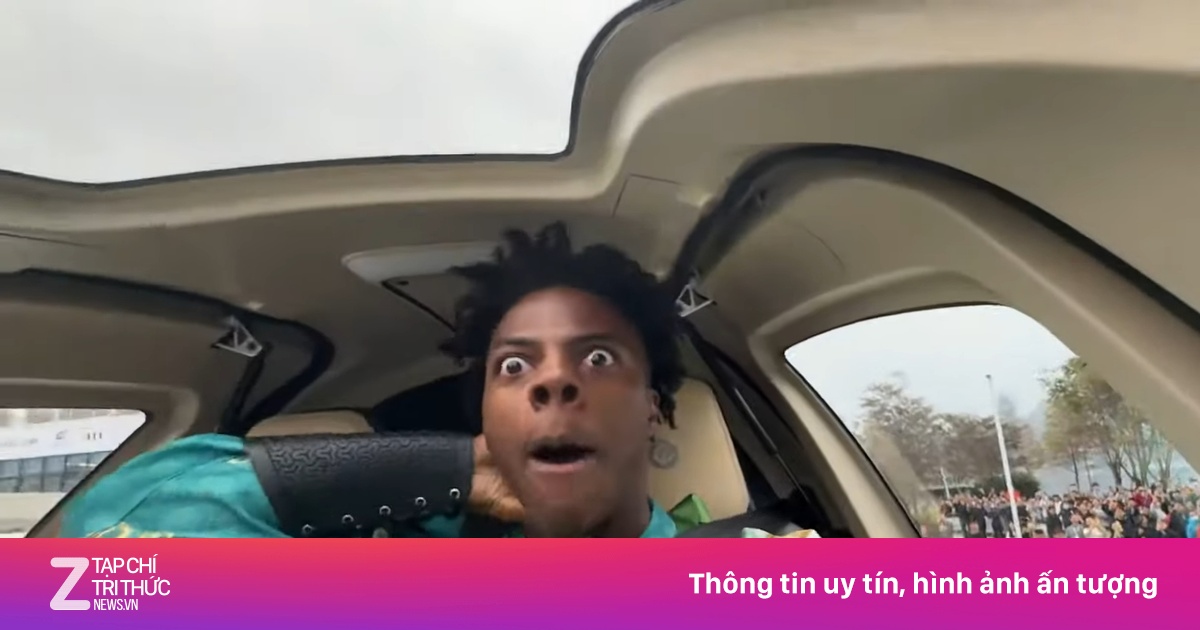 IShowSpeed la hét khi ngồi trong ôtô bay ở Trung Quốc - EV - ZNEWS.VN