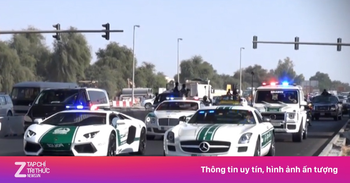 Cảnh sát Dubai dùng siêu xe dẫn đoàn hàng trăm 'xế khủng' - Siêu xe ...