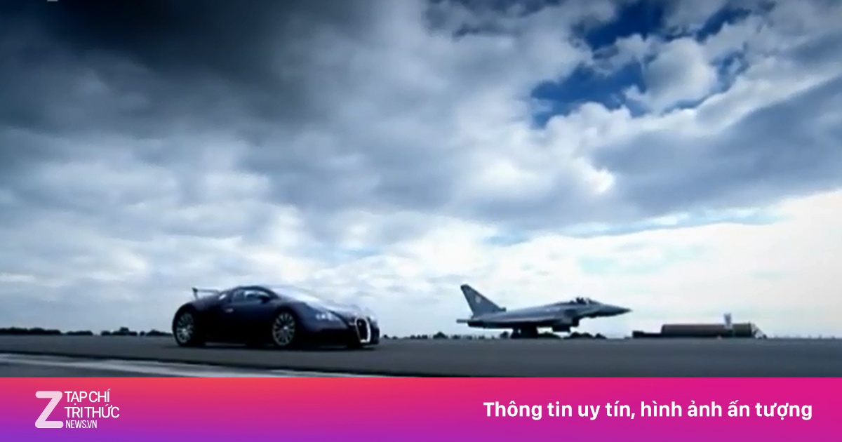 Bugatti Veyron đọ sức cùng máy bay chiến đấu Euro Fighter Typhoon ...