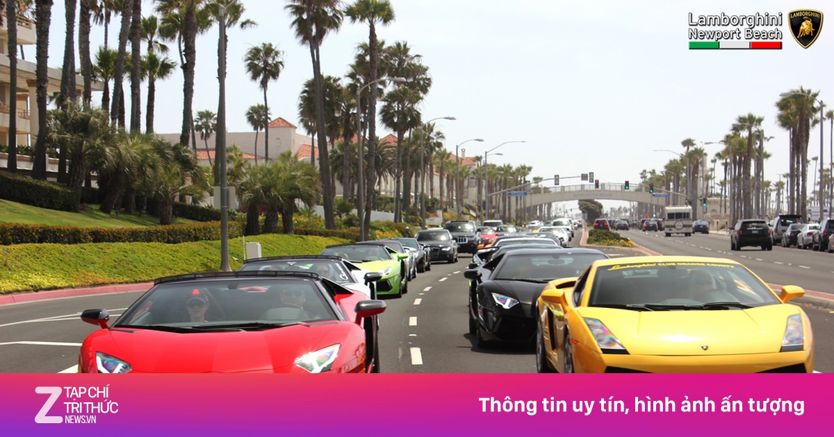 Dàn xe Lamborghini và McLaren diễu hành trên đường phố Mỹ - Siêu xe - ZNEWS.VN