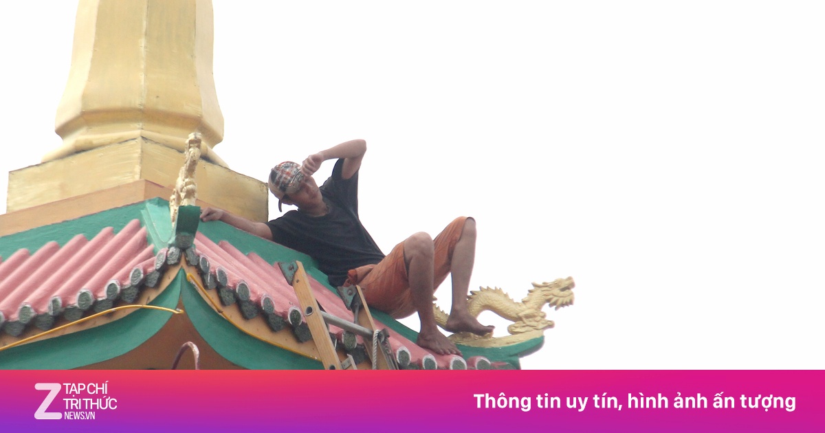Chuyển thanh niên ‘ngáo đá’ leo nóc chùa vào trung tâm cai nghiện - Đời ...