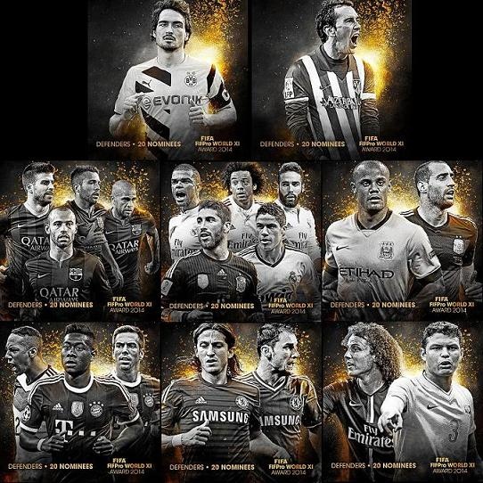 FIFA công bố 20 hậu vệ xuất sắc nhất 2014 - Thể thao Thế giới - ZNEWS.VN
